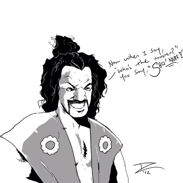 Sho’nuff digital sketch by @DaveJCummings | The Last Dragon Tribute