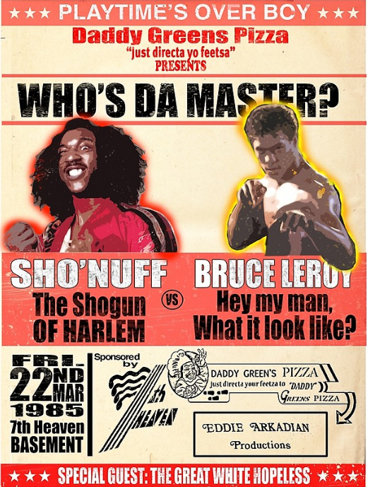 sho-nuff-vs-bruce-leroy-fight-promo-poster-by-bolosamoa75 | The Last ...